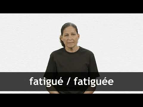 English Translation of “FATIGUÉ” | Collins French-English Dictionary