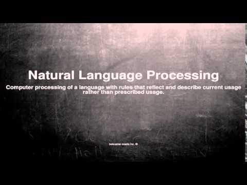 Medical vocabulary: What does Natural Language Processing mean