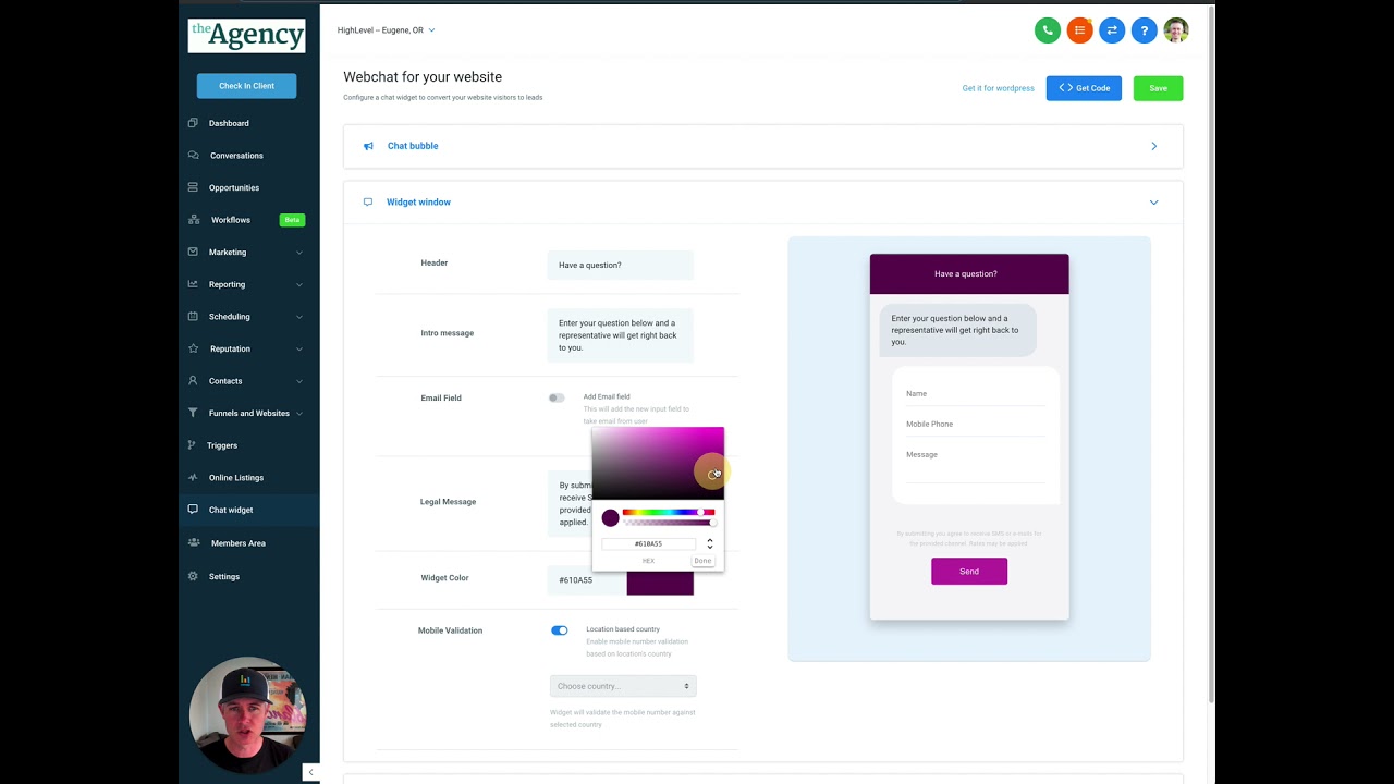 Chat Widget Color Update!