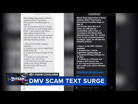 DMV text message scams surging in Chicago area, nationwide, cybersecurity experts warn