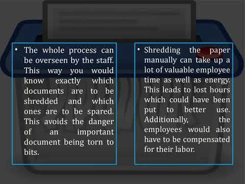 Avail the benefits of on site paper shredding