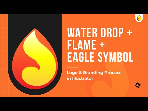 How To Design an Abstract Eagle Logo by Merging Shapes in Adobe Illustrator | Logo design | Logos