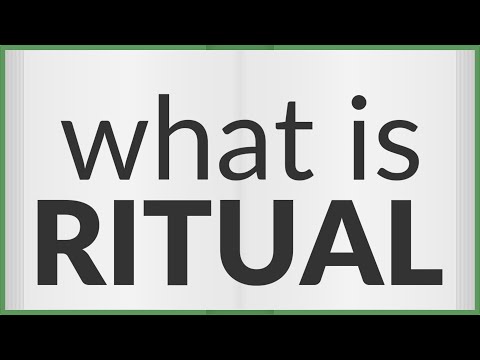 Ritual | meaning of Ritual