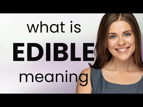 Edible | definition of EDIBLE