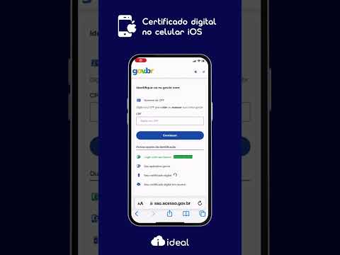 Certificado digital A1 arquivo no celular IOS funciona?