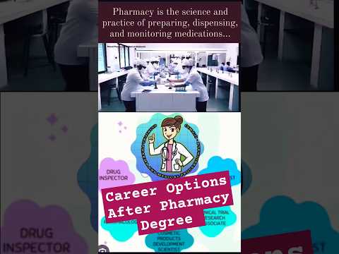 Pharmacy Scope and options after Pharmacy degree #pharmacy #pharmd #medicalstudent #prepharmacy