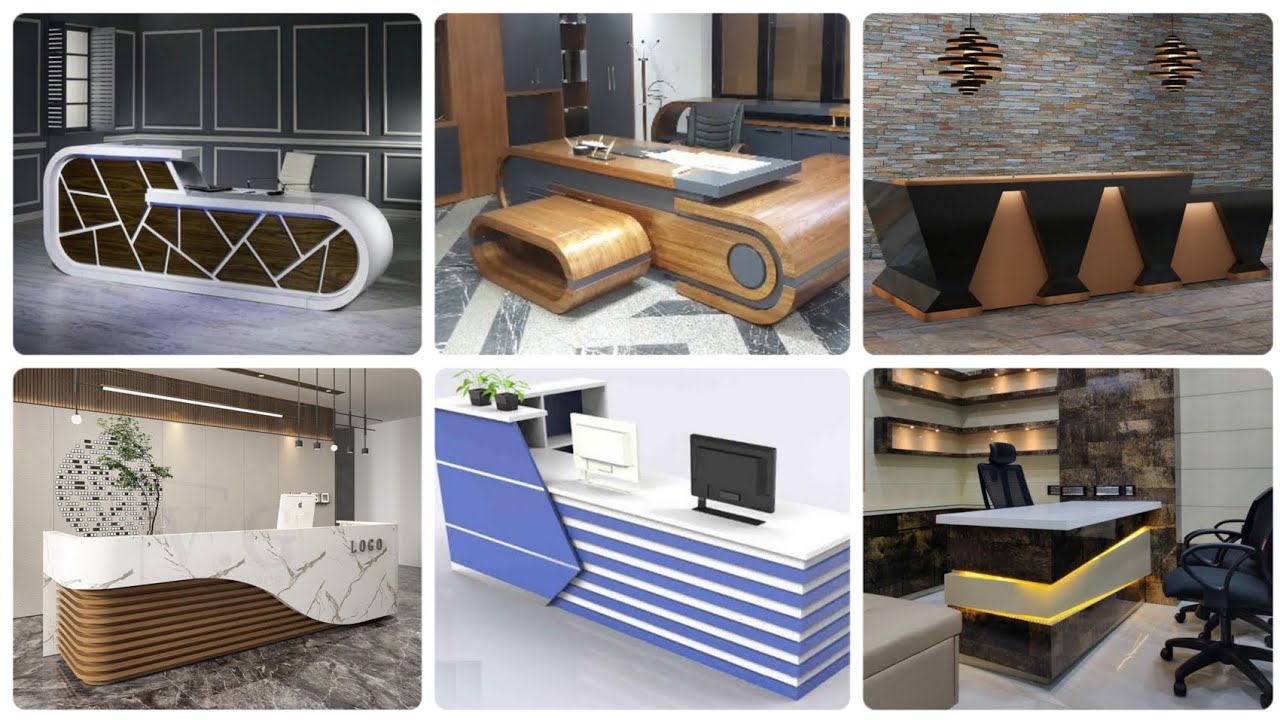 Reception Desk Design Ideas 2023 || Office Front Desk Design || Modern Office Desk Table design idea