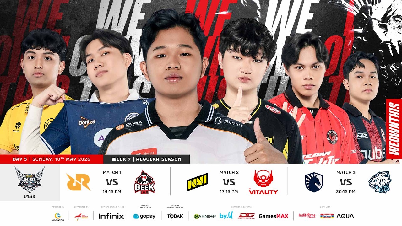 🔴 LIVE | MPL ID S17 | Regular Season Day 3 Week 7 | English