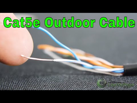 Cat5e 4 pair Outdoor Cable, 24awg Unshielded, (1000 foot)