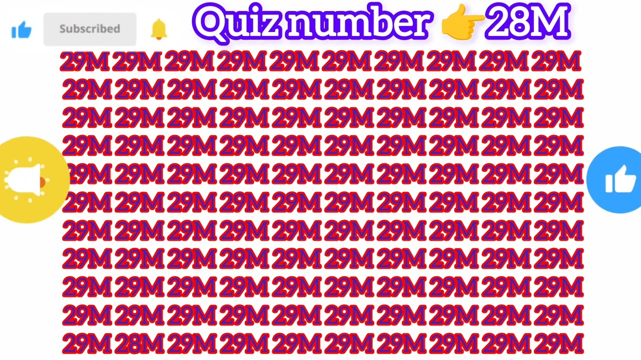 How fast can you find the number: 