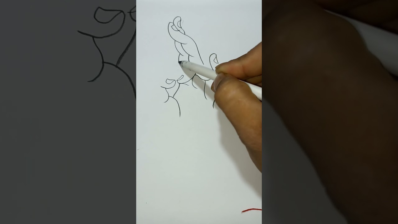 Hand draw pencil sketch of hands gestures🫵Vector illustration of Beautiful Hands