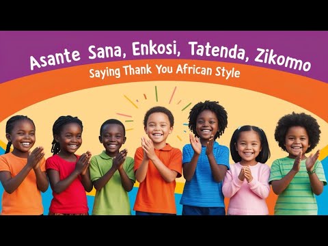 Multilingual African Language Thank You Song For Kids | Learn to Say Thank You in African Languages