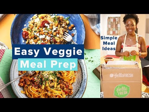 Vegetarian Meal Prep ON A BUDGET | HelloFresh Prep, Demo & HONEST Review