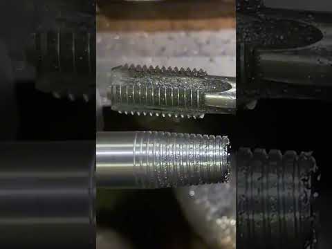 Manual screw forming process for metal blanks #machine #lathe #cnc