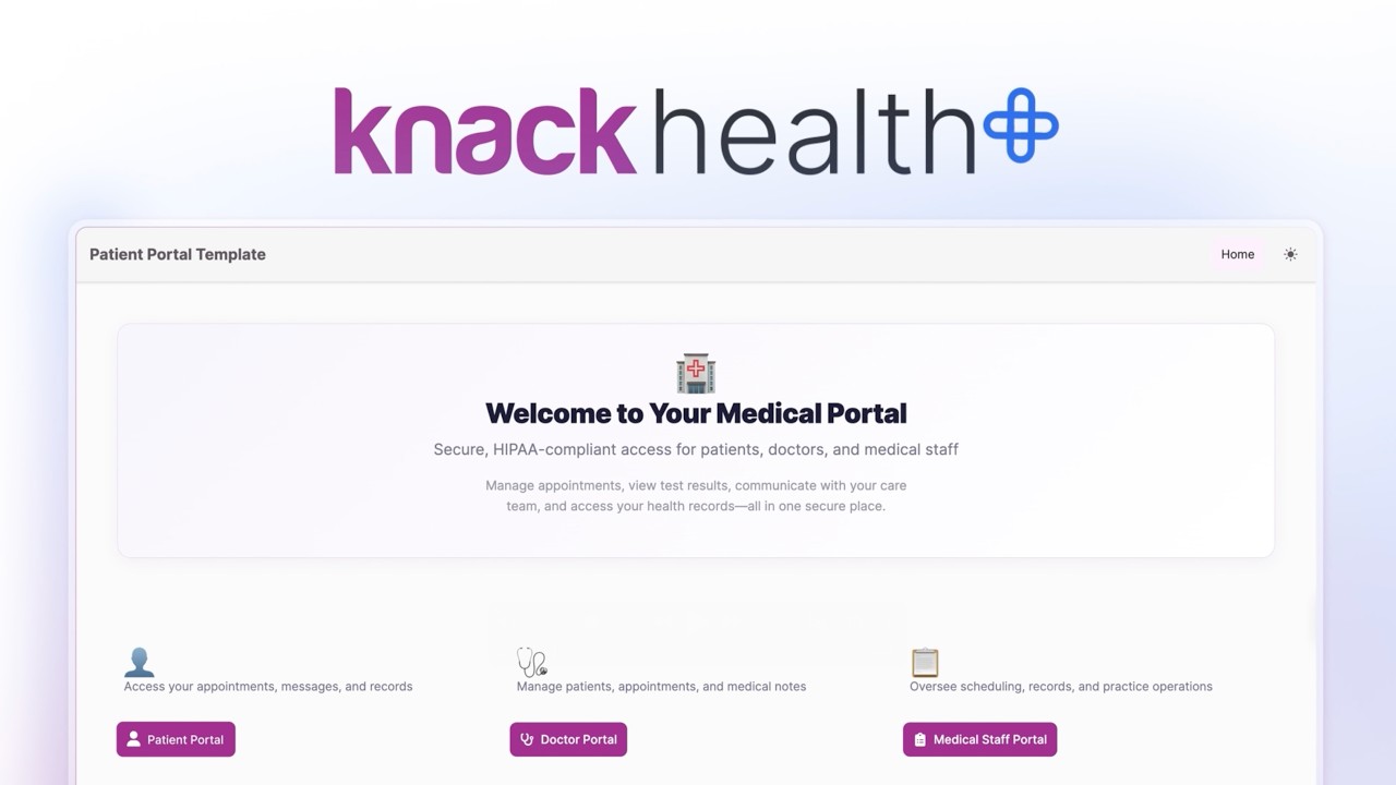 HIPAA-Compliant Patient Portal Demo | Build Secure Healthcare Apps Without Code