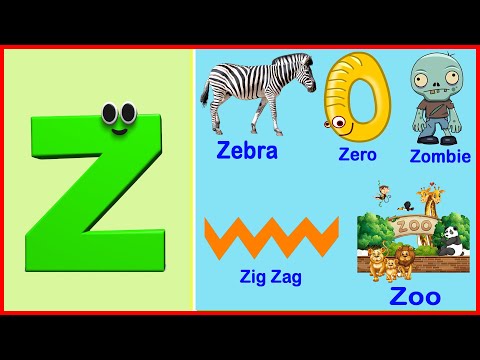 5 Words from Letter Z | Z for Zebra | A to Z reading | 5 Words from Letter A to Z