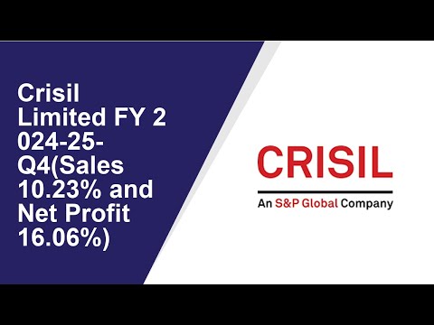 Crisil Limited Consolidated Quarterly Result | Q4 Result 2024-25 | Crisil Limited latest news