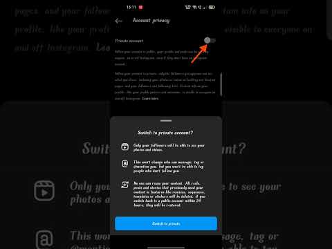 How to change Instagram public account to private account #viral #shorts #instagram