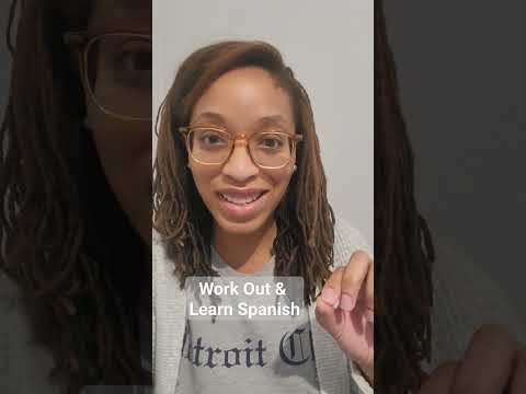 Work Out w Me and Learn Spanish Vocabulary πββοΈπ€ΈββοΈπͺπ£π #motivation