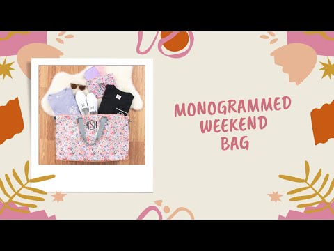 Monogrammed Weekend Bag