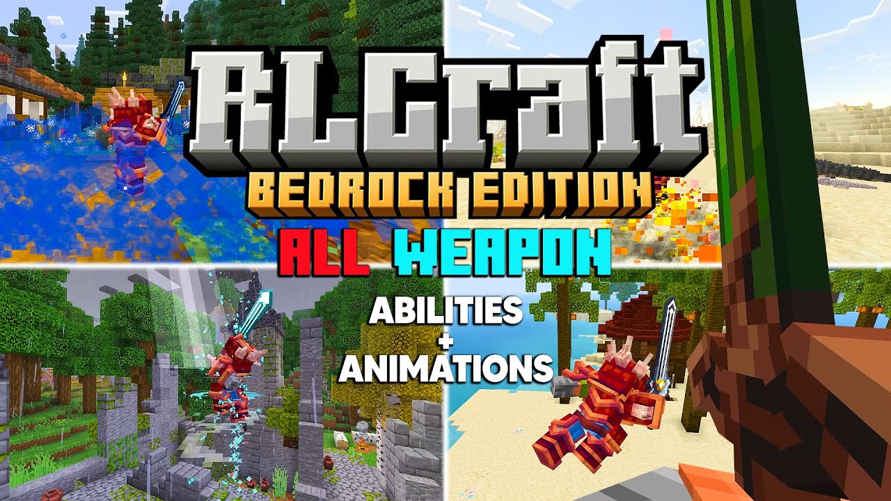RLCraft Bedrock ALL WEAPON ABILITIES (effects & animations)