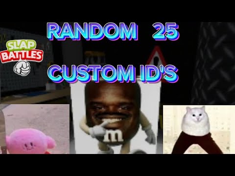 25 RANDOM slap battles custom glove texture id's that are goofy ahh