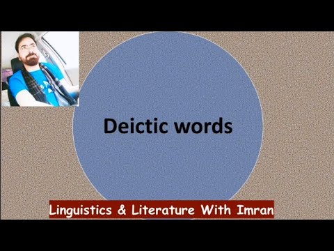 What is Deixis?| Deictic Words in English| Types of Deictic Words