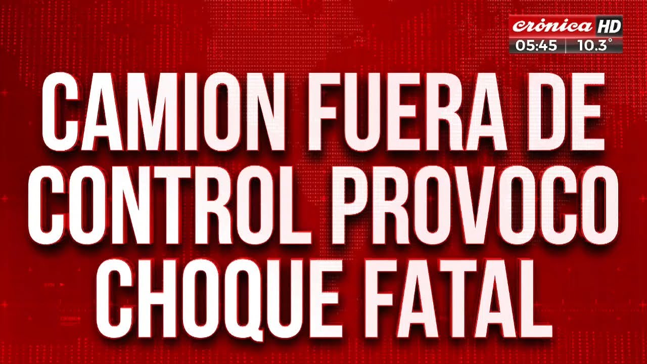 Camión se quedó sin frenos e impactó contra siete vehículos