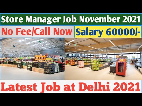 Store Manager Job||Store Incharge Job in Delhi||Store Incharge Job in India||Jobs in Delhi/NCR