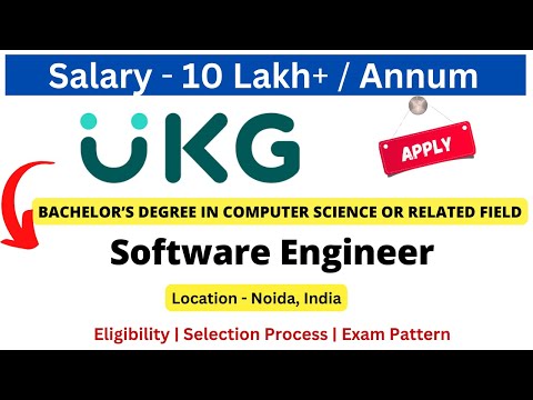 UKG Off Campus Drive 2022/2023/2024 | Software Engineer | Salary 10 LPA #freshersjobs
