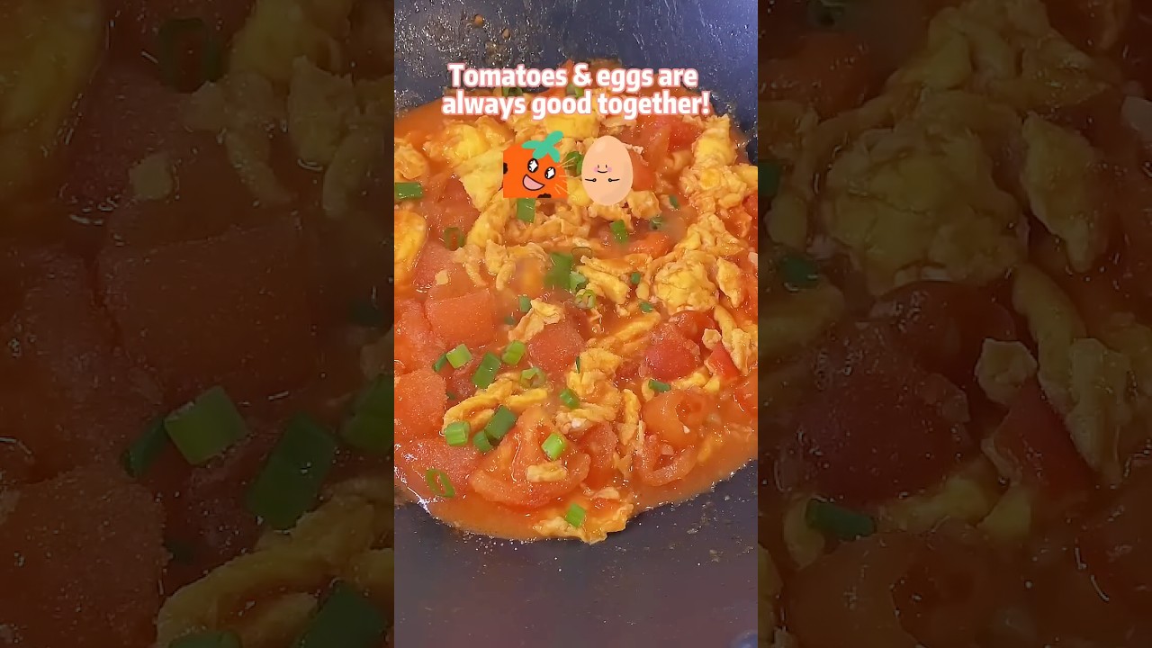 15-minute Staple Chinese Food: Tomato Egg Stir Fry 🍅🍳 番茄炒蛋