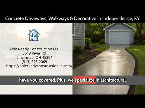 Concrete Driveways, Walkways Decorative in Independence, KY