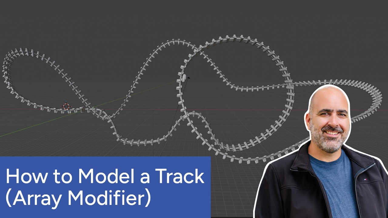 Blender Array Modifier Tutorial: Build a Roller Coaster in Minutes