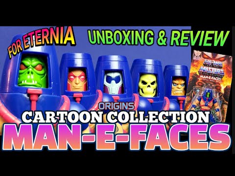 UNBOXING & REVIEW Cartoon Collection MAN-E-FACES Origins He-Man & the Masters of the Universe Figure