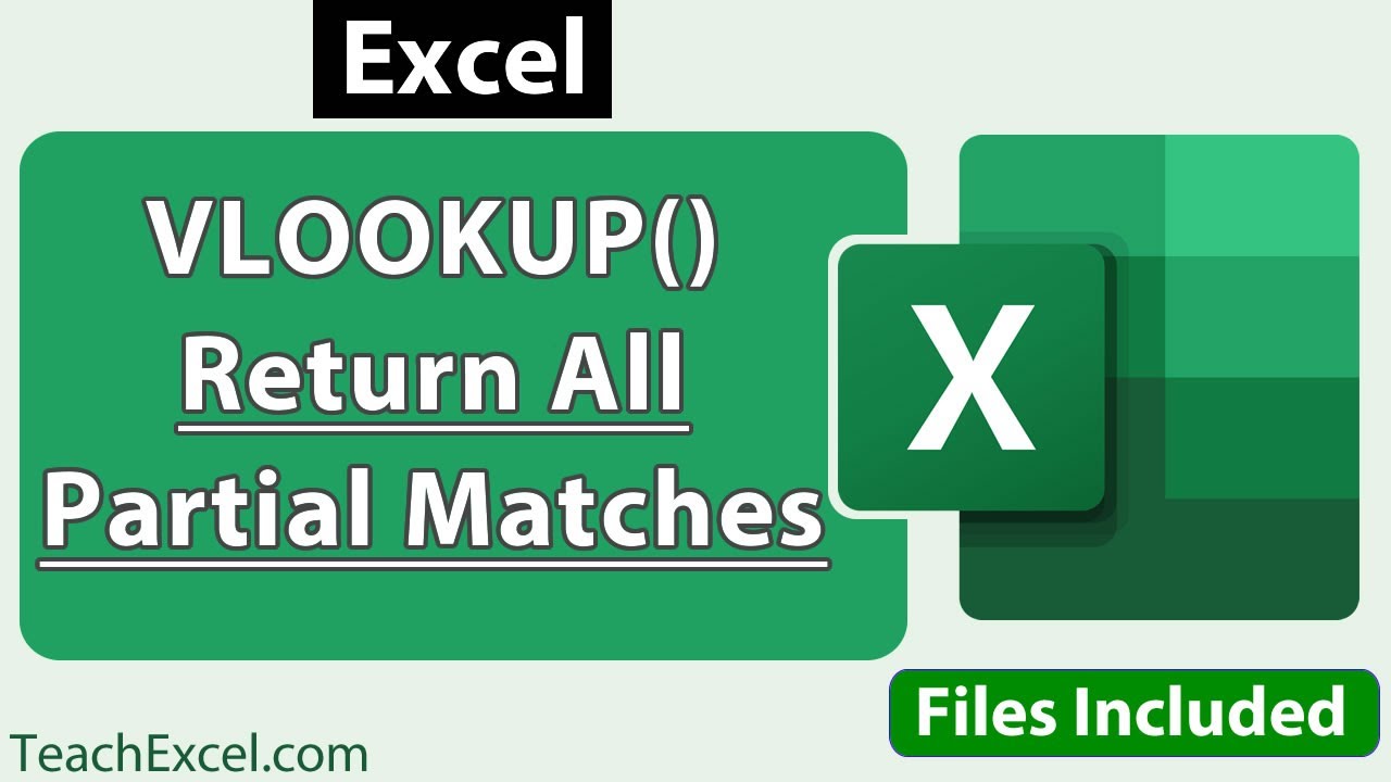 Wildcard Vlookup to Return All Partial Matches in Excel