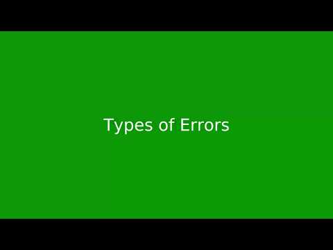 Chapter 2: Types of Errors in Java Programs