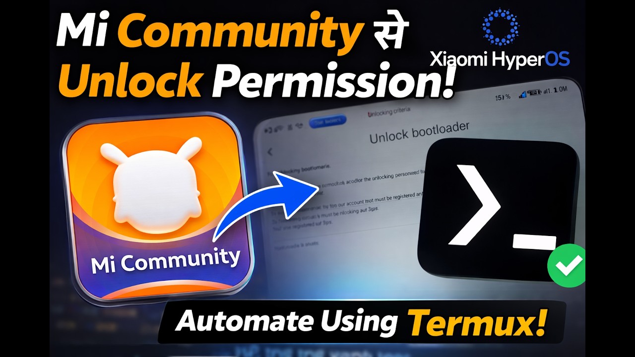 HyperOS Bootloader Unlock 🔥 Mi Community + Termux 100% Working Method 🔓