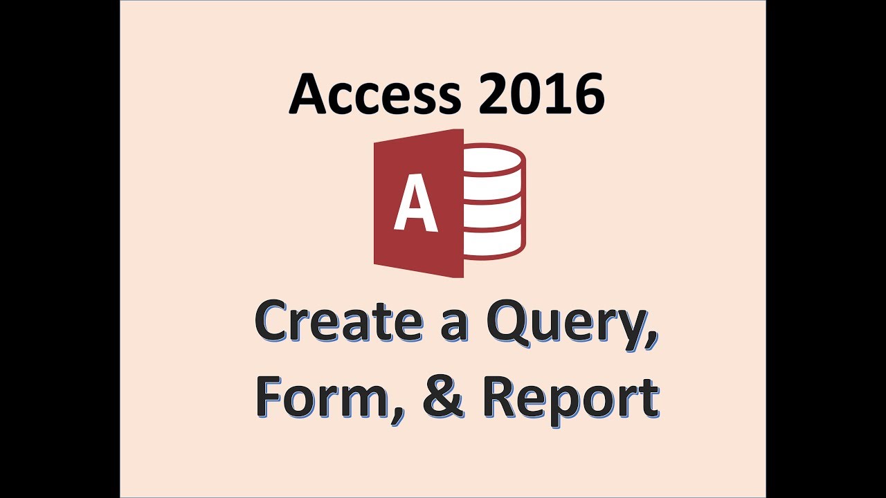 Access 2016 - Create a Query Report & Form - How to Make Queries Reports Forms in Microsoft Tutorial
