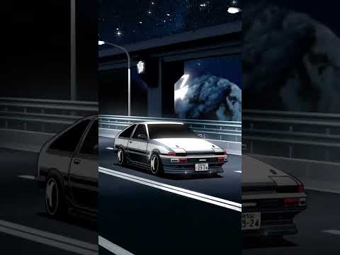 Initial D Legend: AE86 - Classic Icon in Action #anime #edit #car #wallpapers #trending #shorts