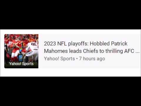 Yahoo! Sports 2023 NFL playoffs: Hobbled Patrick Mahomes leads Chiefs to thrilling AFC .