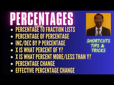 Solving percentage problems in Seconds: A Comprehensive #mustwatch #percentages #percentageproblems