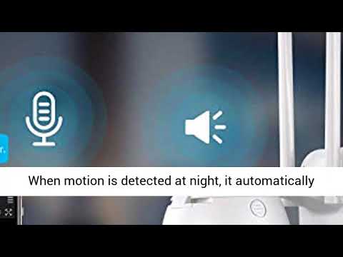 XMARTO 2K Auto Tracking Security Camera Outdoor Wireless, PanTiltZoom, Auto Flood Lights, Two Way Au