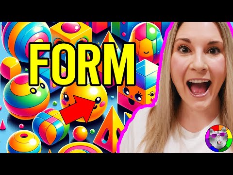 Element of Art Form Art Lesson and Drawing Tutorial For Kids