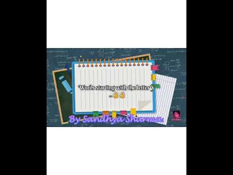 Words starting with the letter Y..π