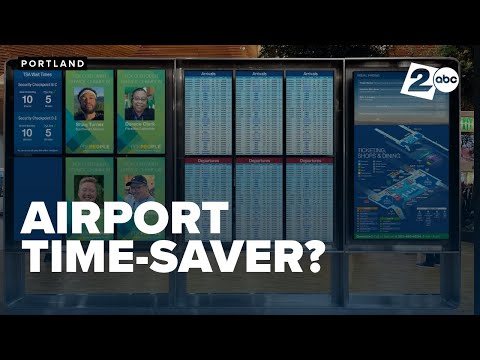 PDX unveils new display for security wait times ahead of holiday travel rush