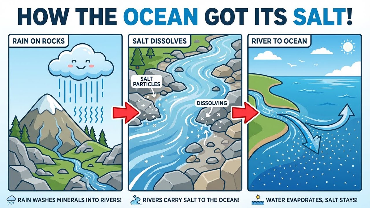 Classroom Lesson + Printable Worksheets | Why is the Ocean Salty