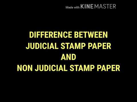 #stamppaper Difference between Judicial Stamp Paper and Non Judicial Stamp Paper #stamppaper
