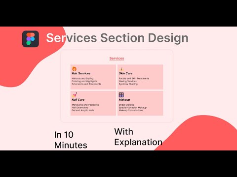 Beauty Parlor Services Section | Icons8 | Figma Design