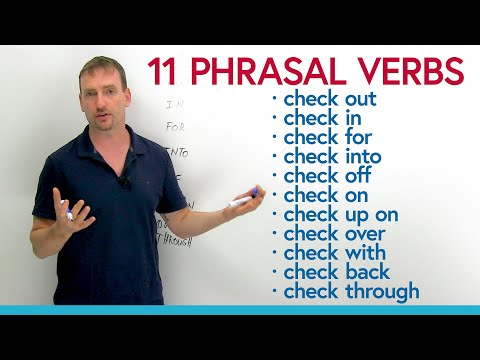 Phrasal Verbs: CHECK ā check up, check out, check off...