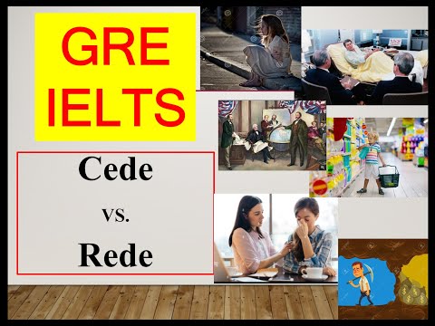 Cede, Rede, confusing GRE and IELTS words | #gre #ielts #Cede #Rede